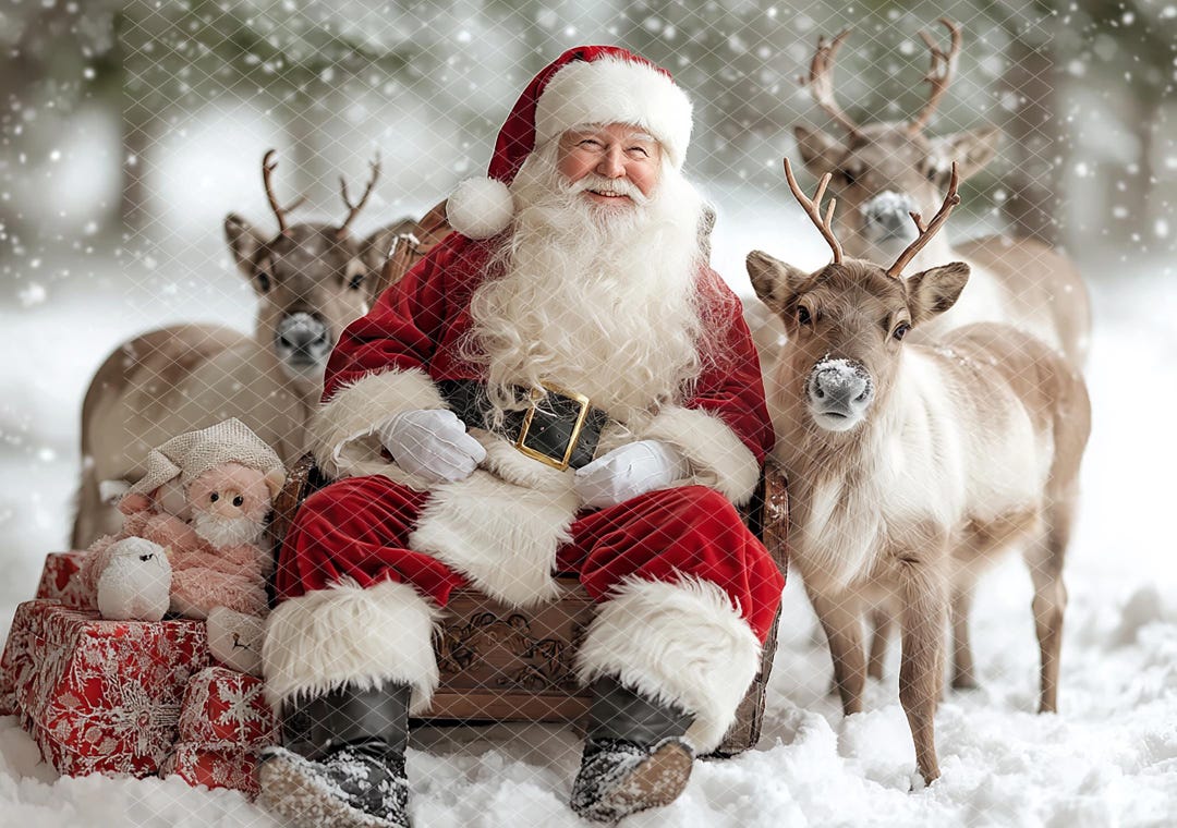 A Christmas With Santa in the Snow, Add Your Little One for That ...