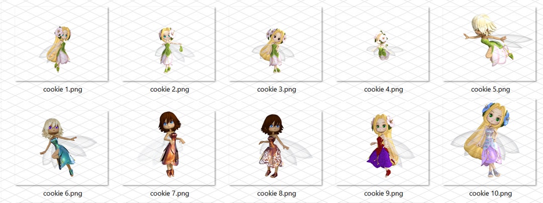 Fairy/tooth Fairy Pack 1. With 10 Adorable High Quality Renders That ...