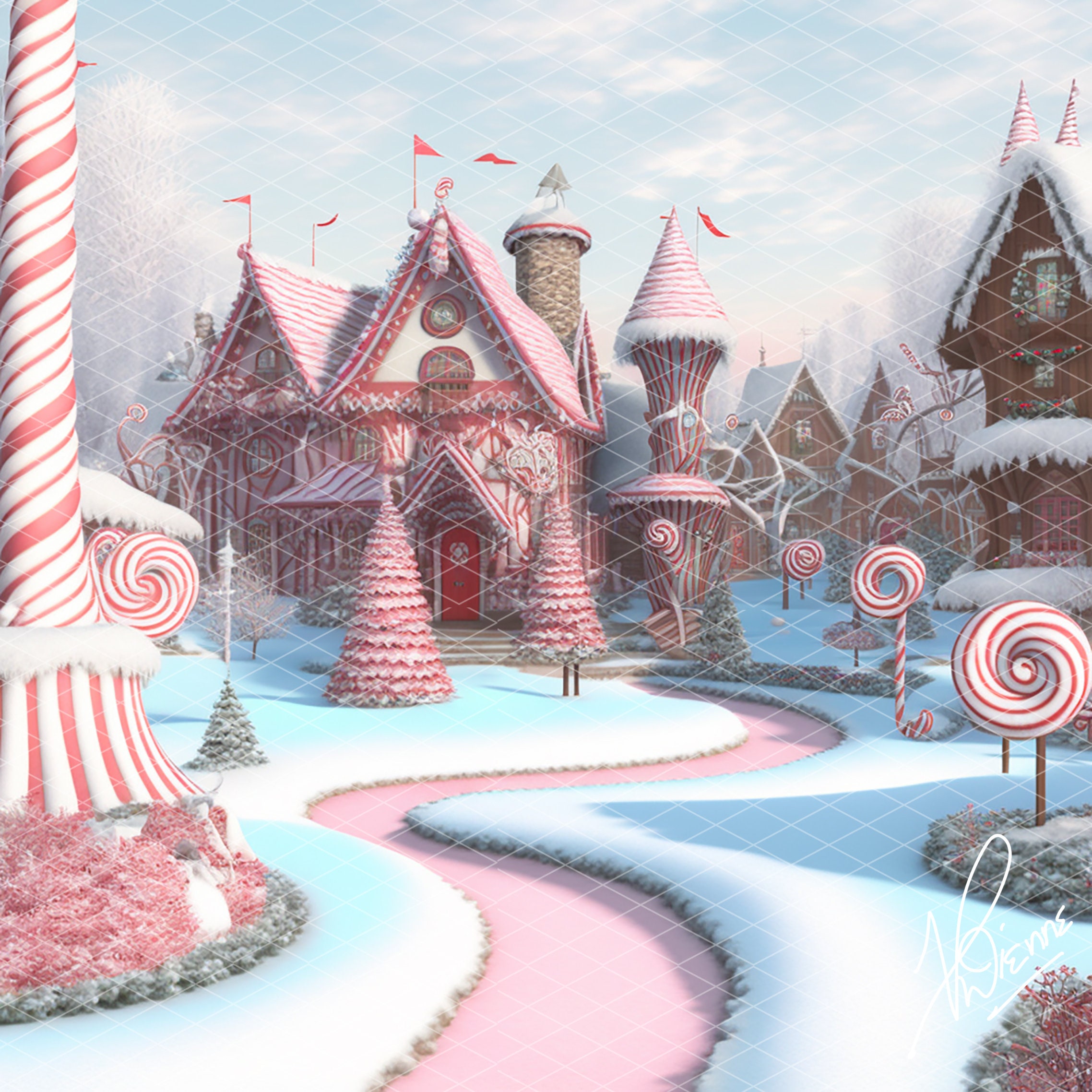 AI Christmas Candyland, Full of Yummyness - Etsy