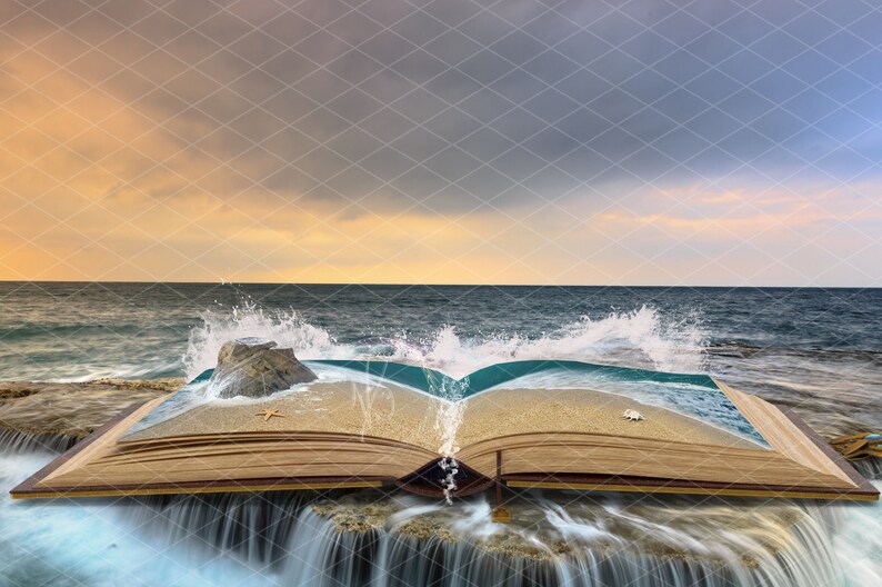 Book Pirate/moana/mermaid Nautical Inspired Seascape Digital Backdrop ...