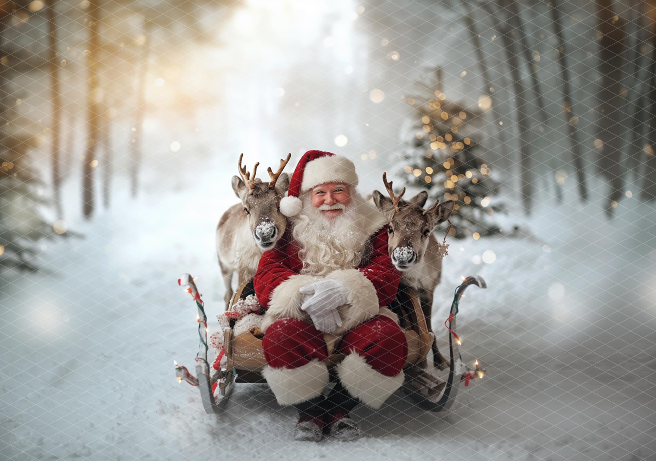 A Christmas With Santa in the Snow, Add Your Little One for That ...