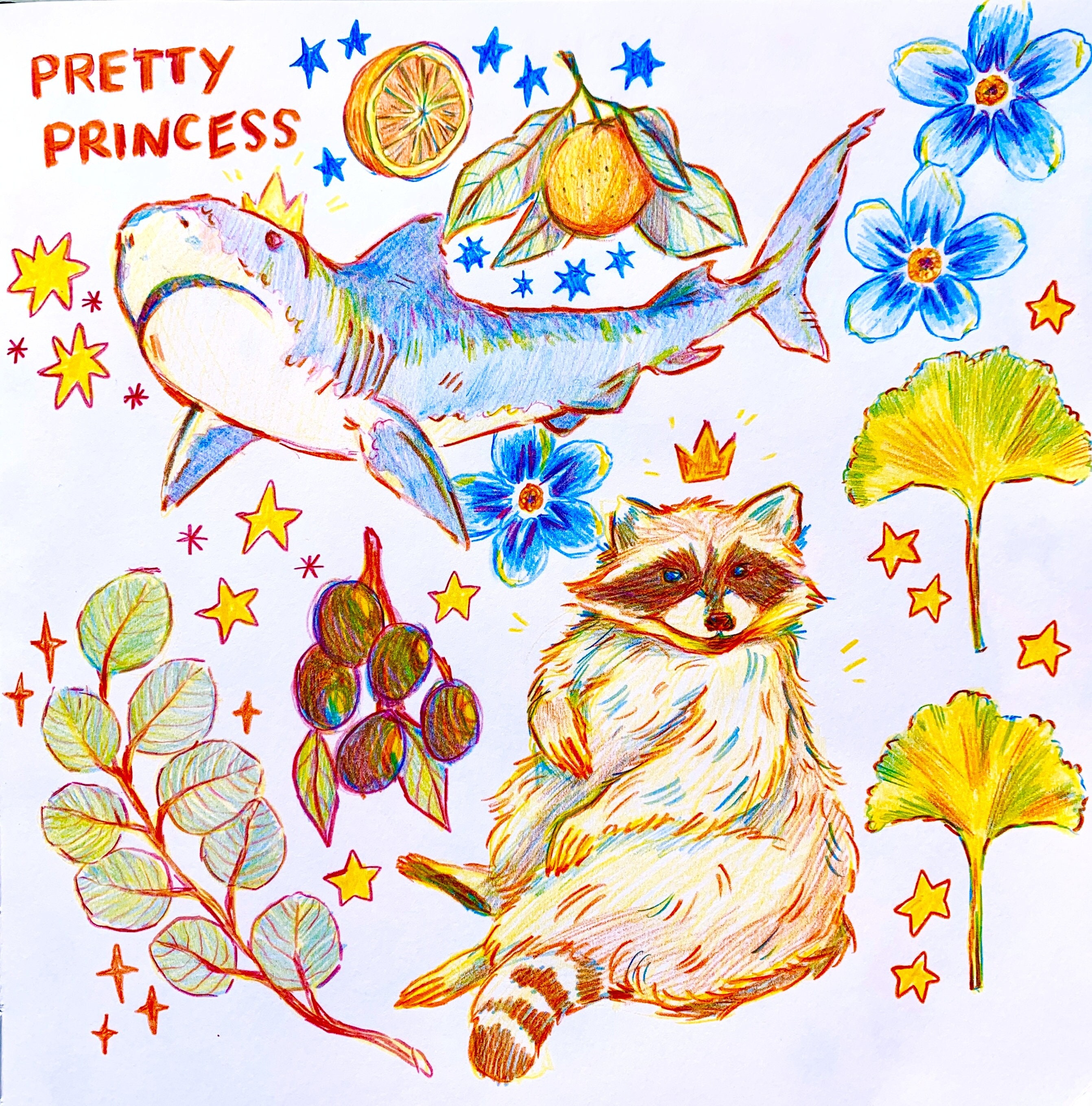 Art Print Pretty Princess - Etsy