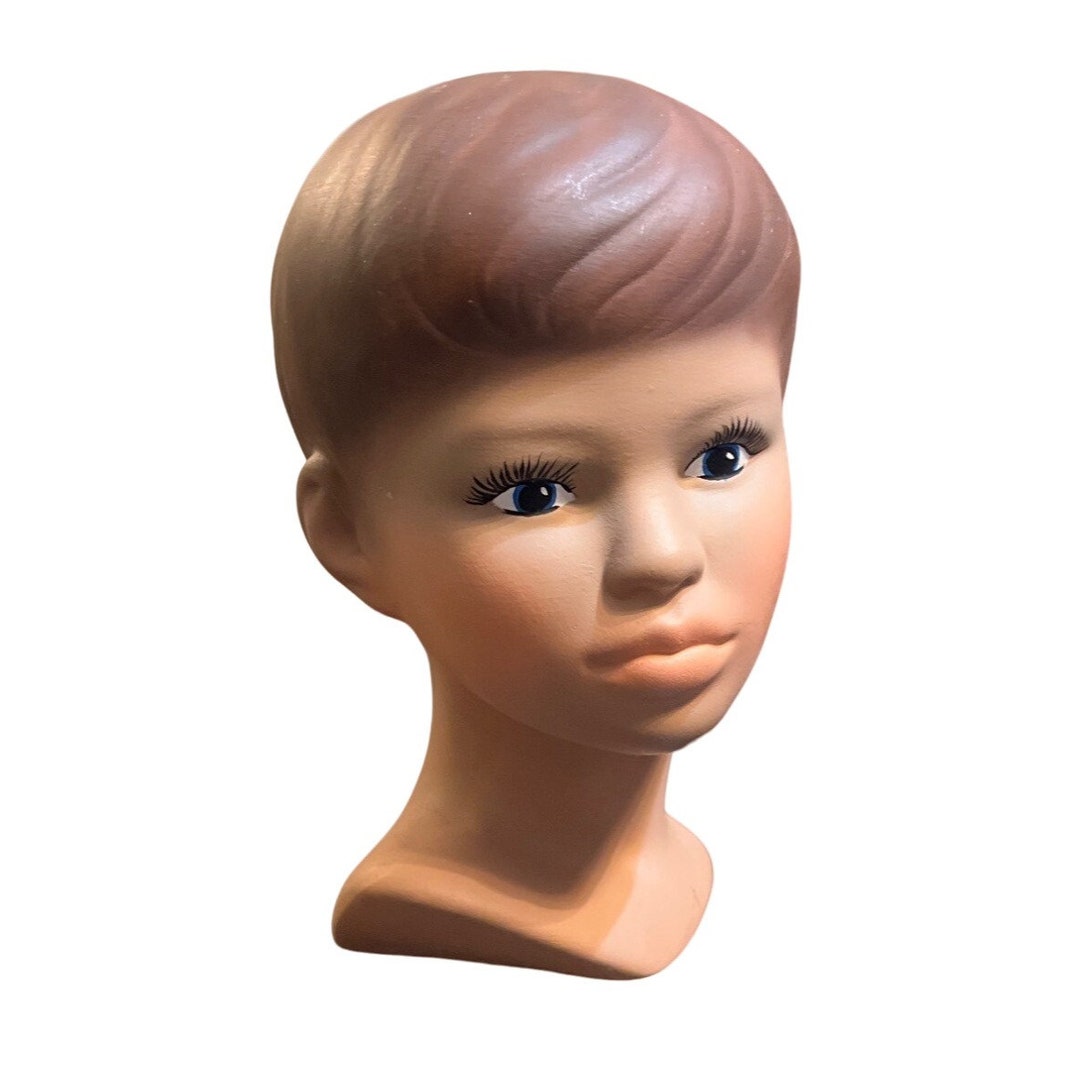 Vintage Holland Mold Head Bust Young Boy 7 1/2" Hand Painted - Etsy
