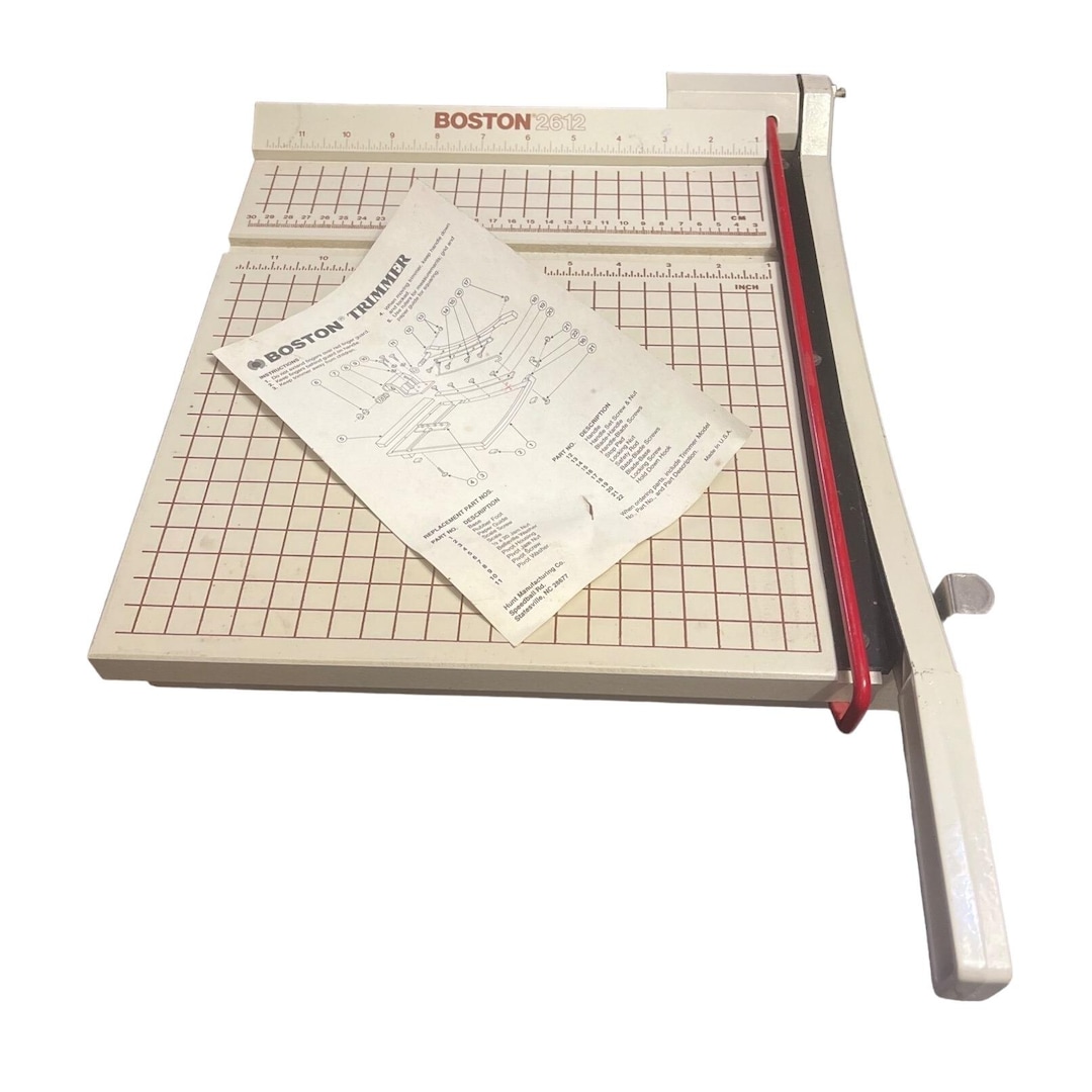 Vtg Boston 2612 Paper Cutter 12" Trimmer Classroom Office Crafts - Etsy