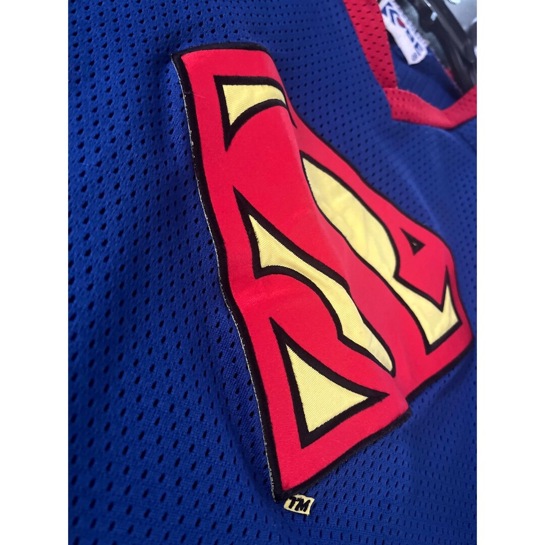 Vtg 90's Y2K Superman DC Comics Mesh Kobe Hockey Jersey Med - Etsy