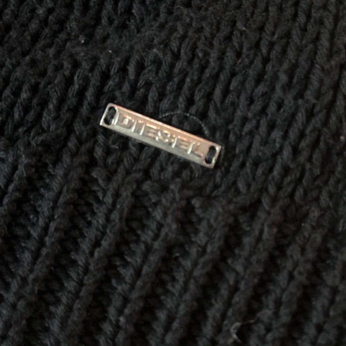 90s Diesel Archive Black and Red Star Knit Jumper Pullover Knit Sweater ...