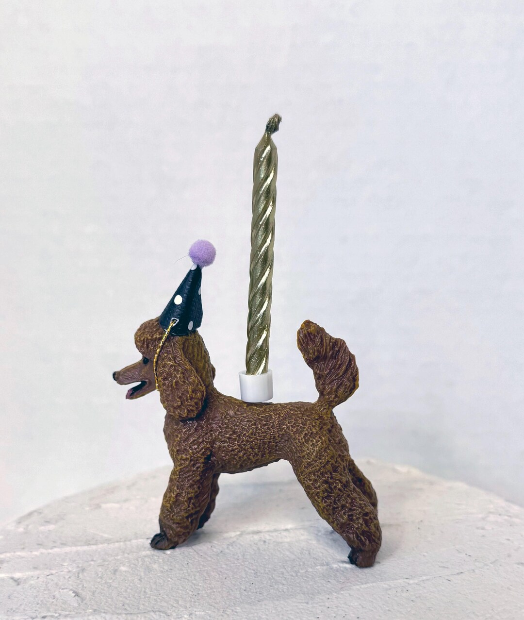 Poodle, Dog Cupcake Topper, Dog Candle Holder, Cake Decoration, Poodle ...
