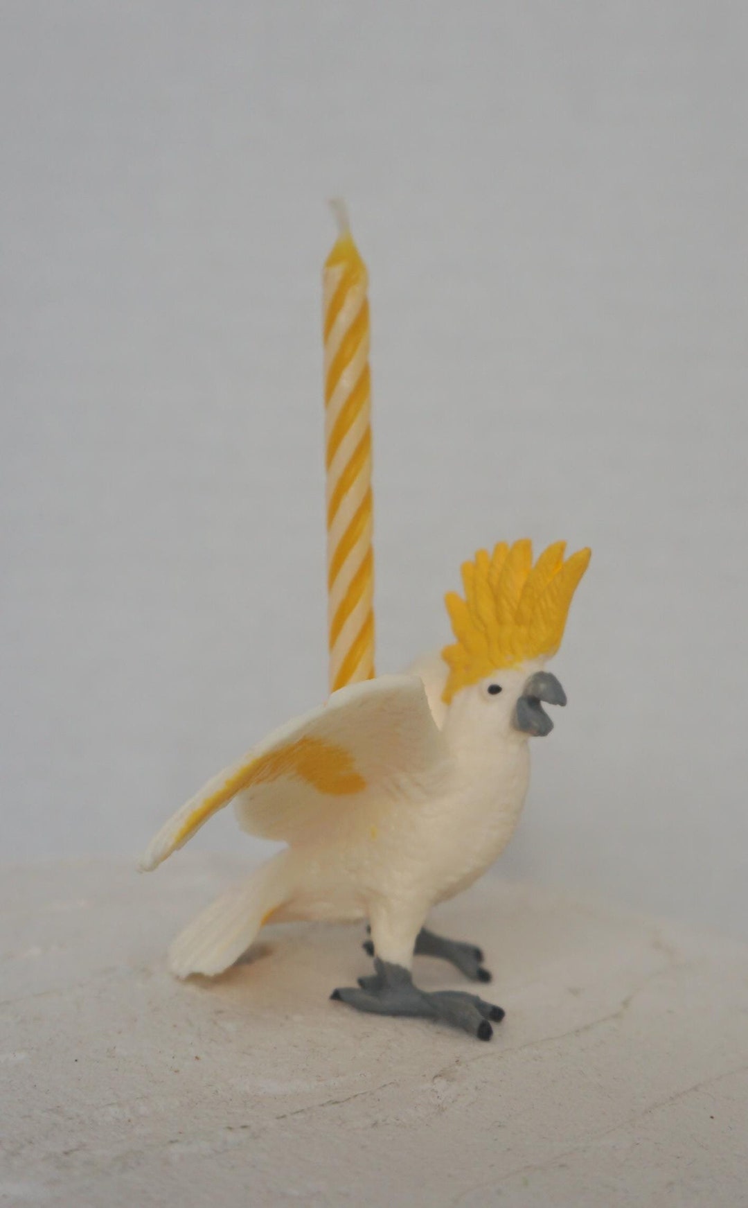 Cockatoo Cupcake Topper, Cockatoo Candle Holder, Cake Decoration ...
