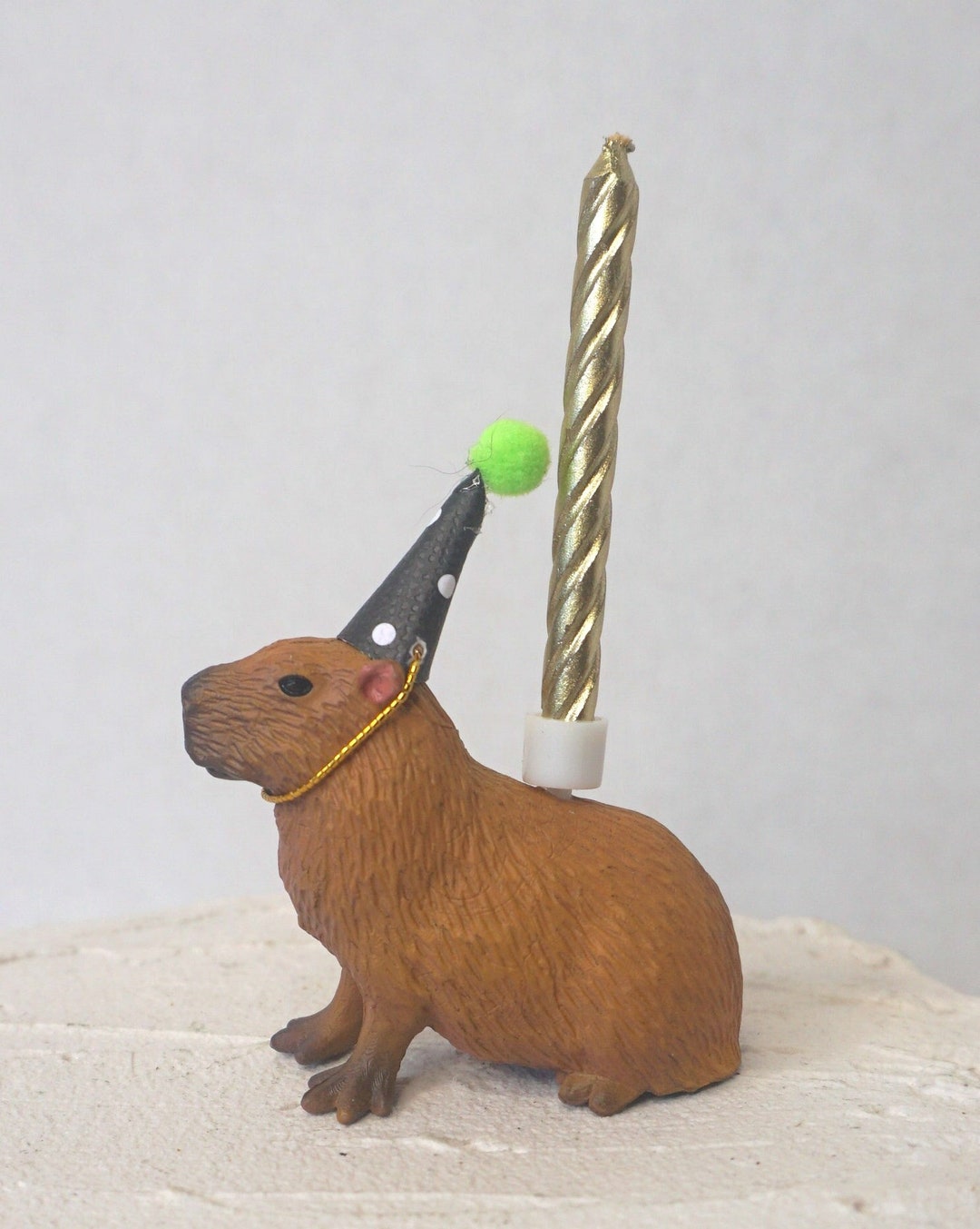 Capybara Cupcake Topper, Capybara Candle Holder, Cake Decoration ...