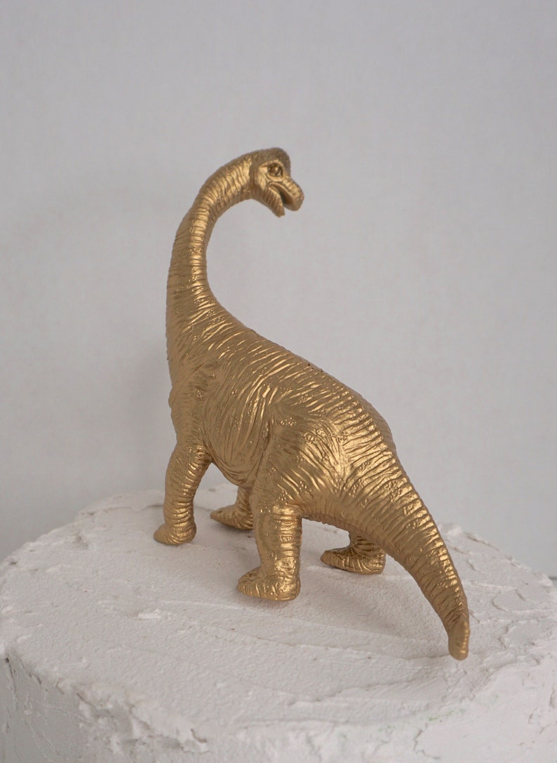 Metallic Gold Brontosaurus - Etsy