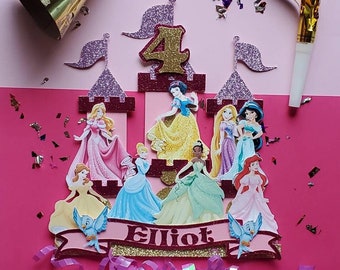 Printable Princess Cake Topper, Face Custom Photo, Sticker Cupcake ...