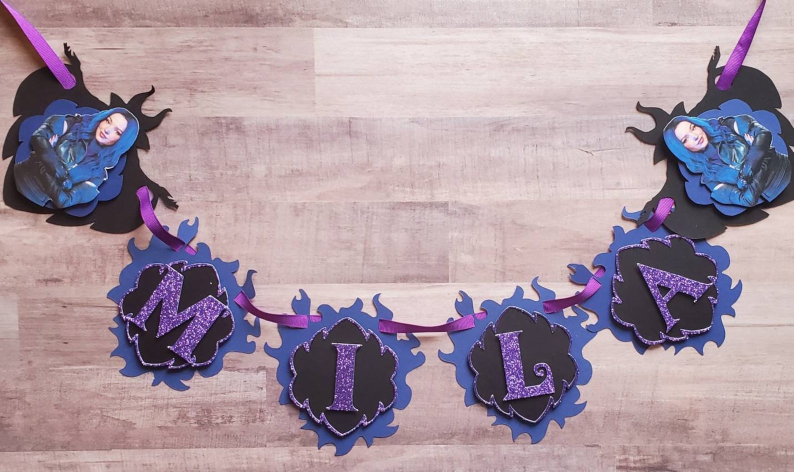 Descendants Party Banner/ Birthday - Etsy