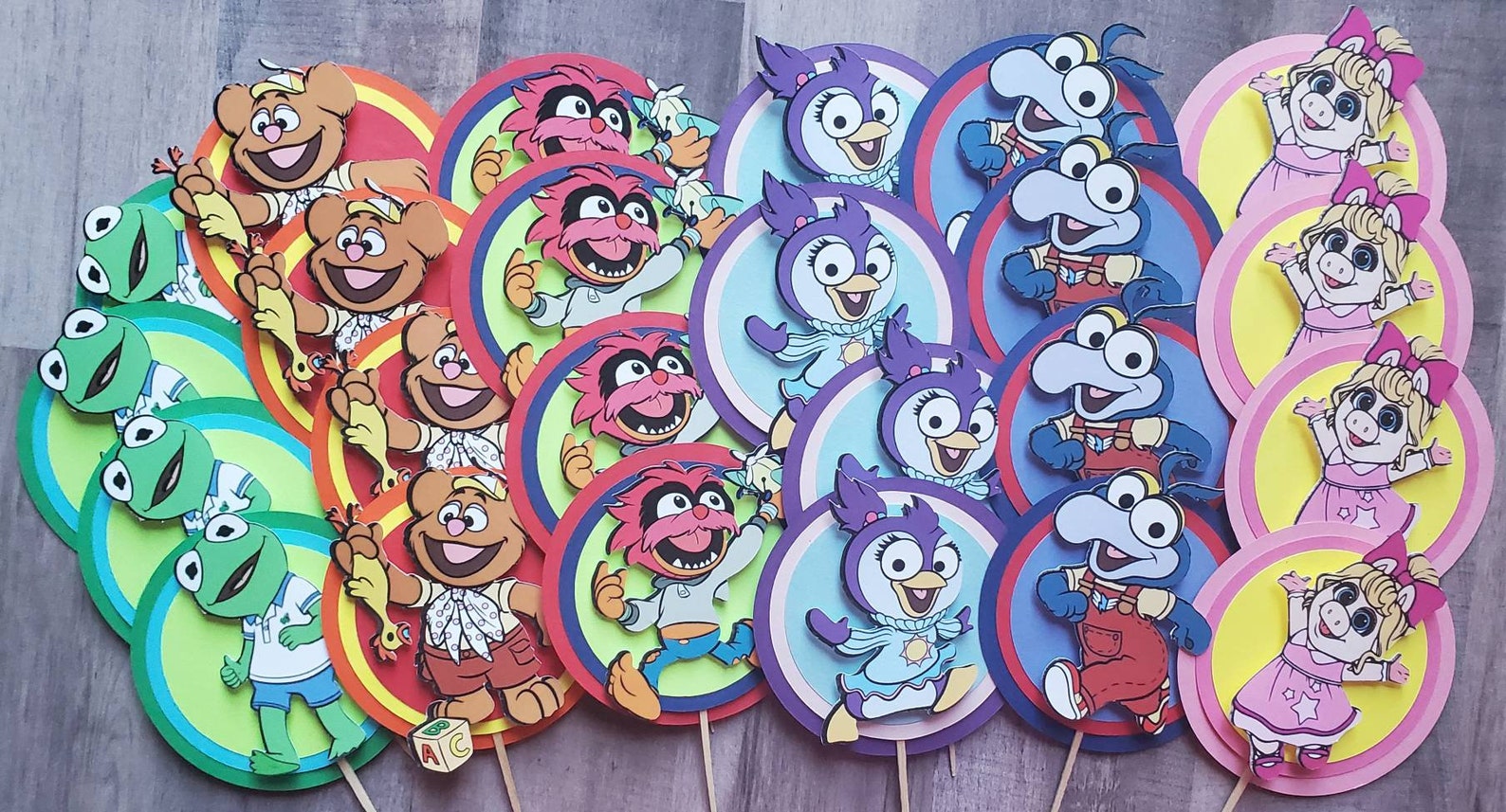 Muppet Babies Cupcake Toppers | Etsy