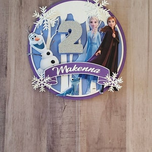 Frozen 2 Themed Cake Topper - Etsy