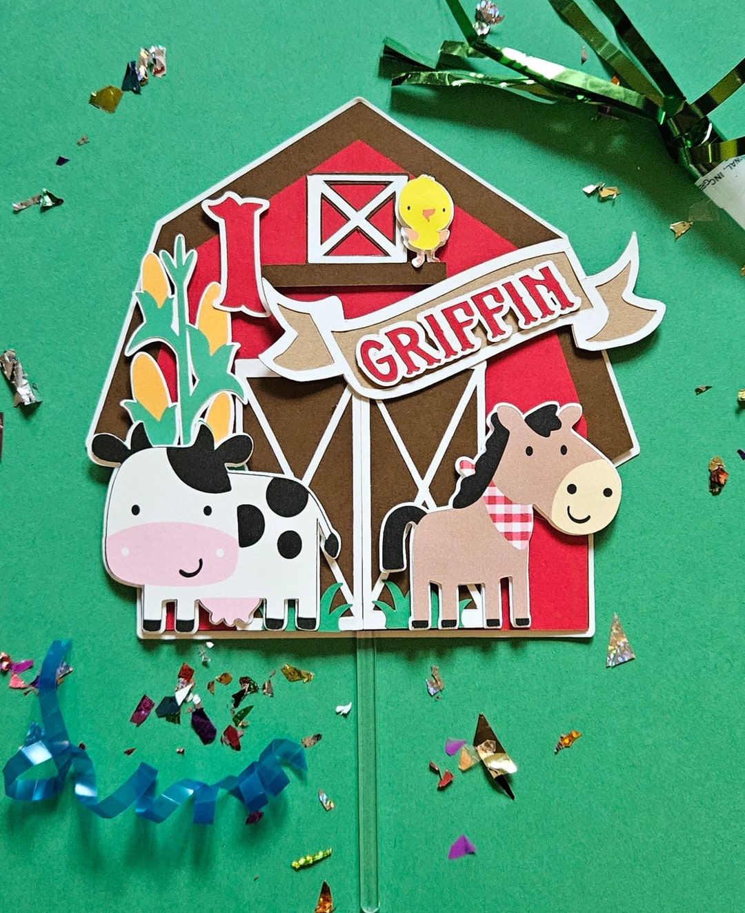 Farm Birthday Cake Topper! - Etsy