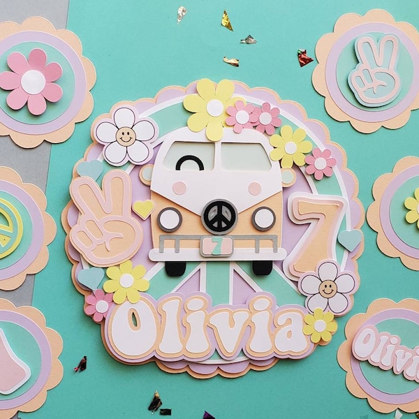 Flower Cake Topper - Etsy