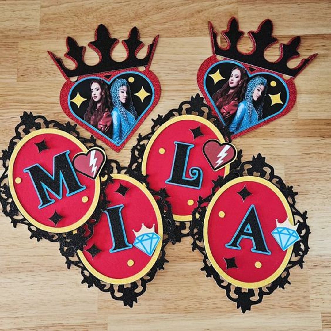 Descendants Party Banner/ Birthday - Etsy