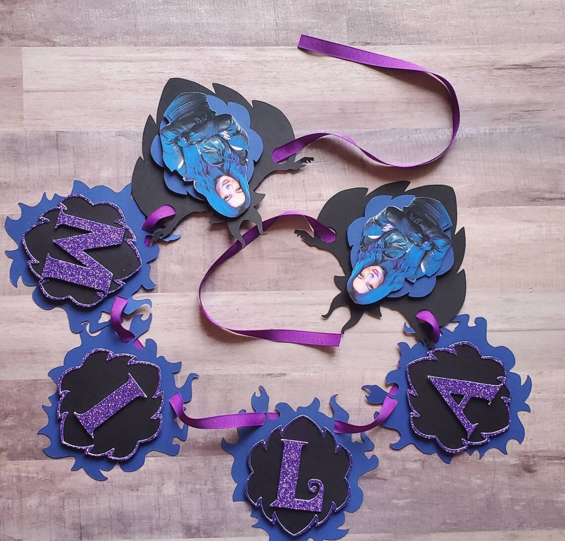 Descendants Party Banner/ Birthday - Etsy