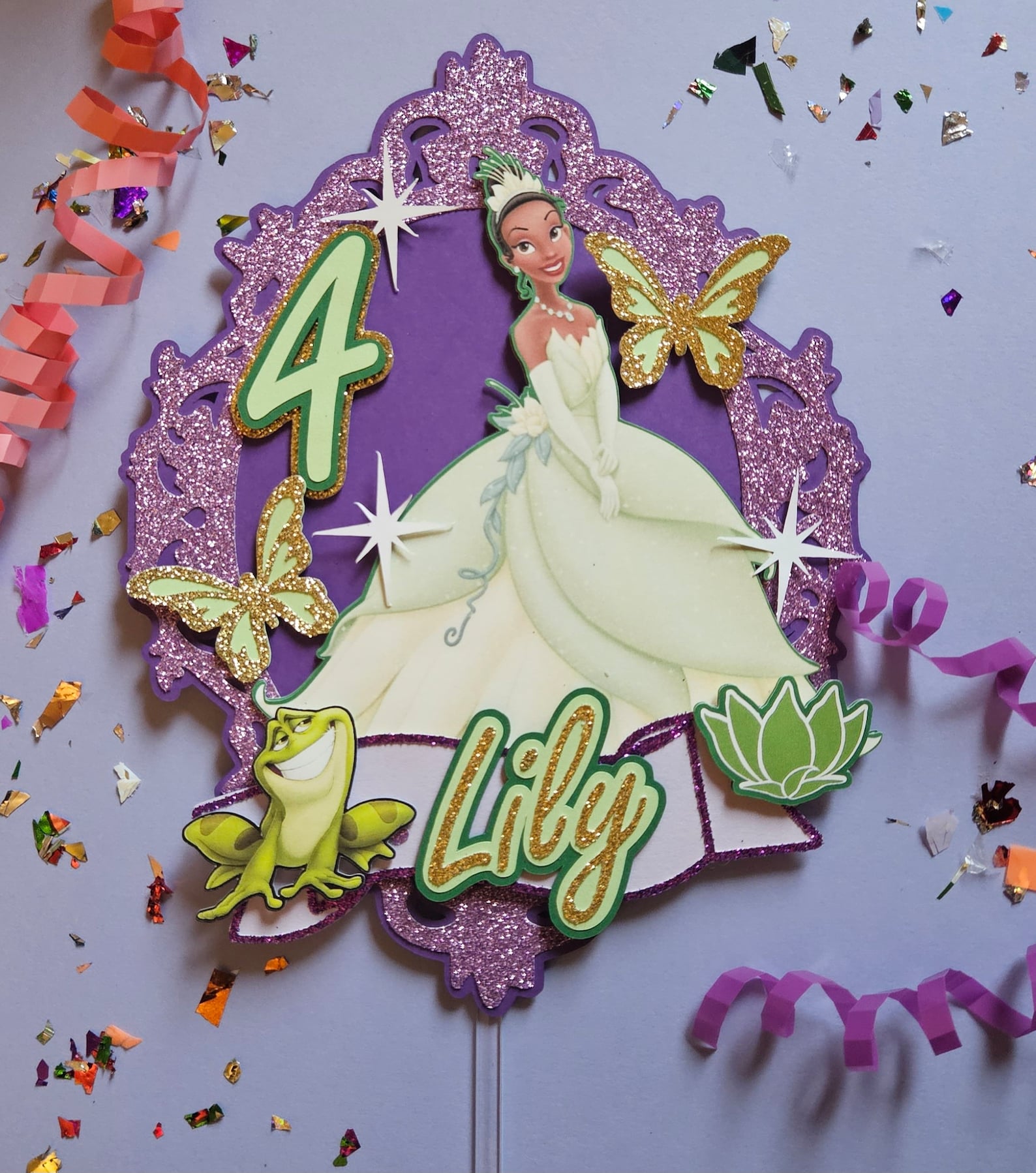Princess Tiana/ Princess and the Frog Cake Topper - Etsy