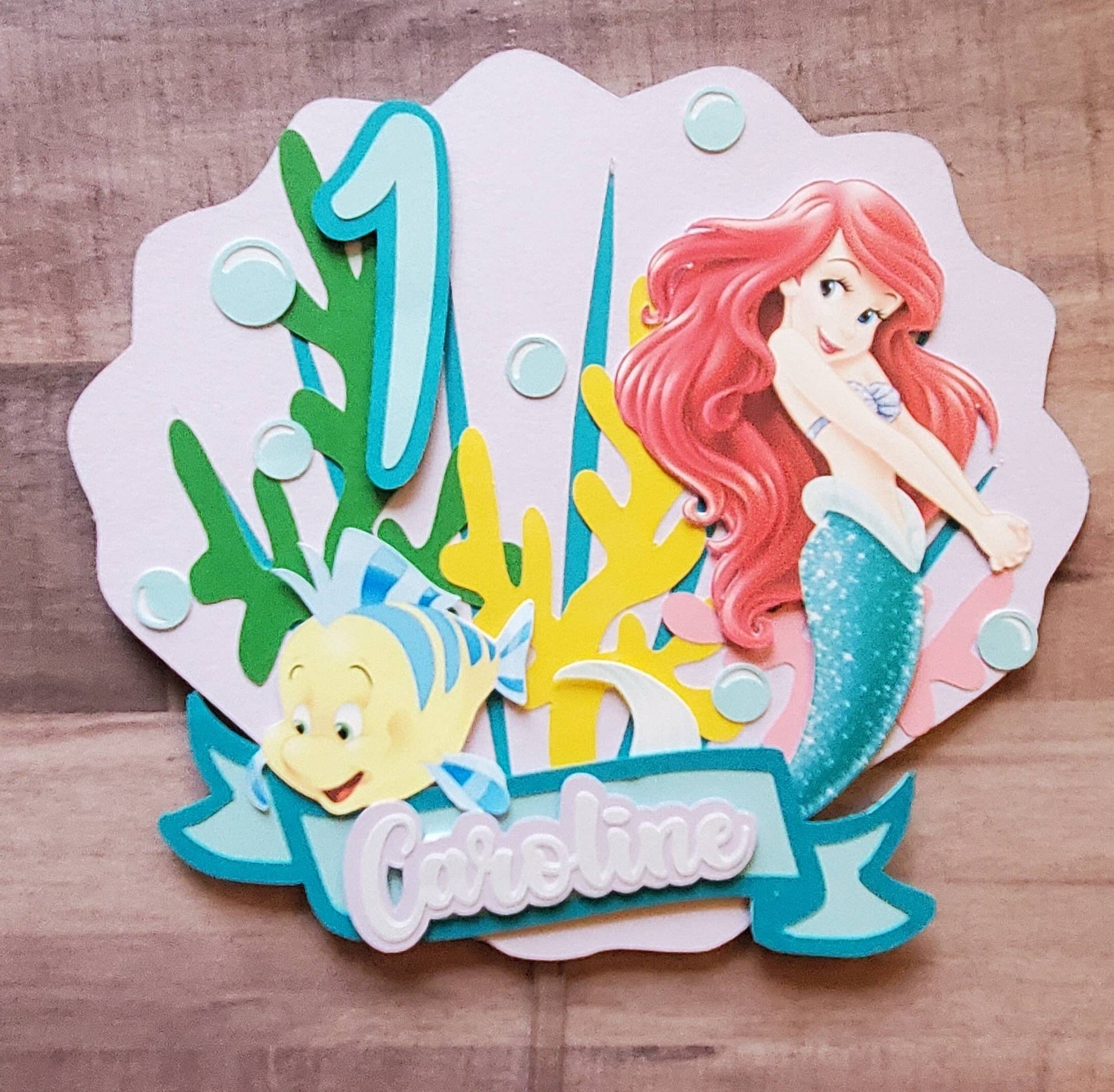 Custom Ariel Cake Topper/little Mermaid - Etsy