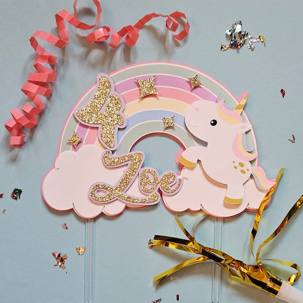 Unicorn Cake Topper - Etsy