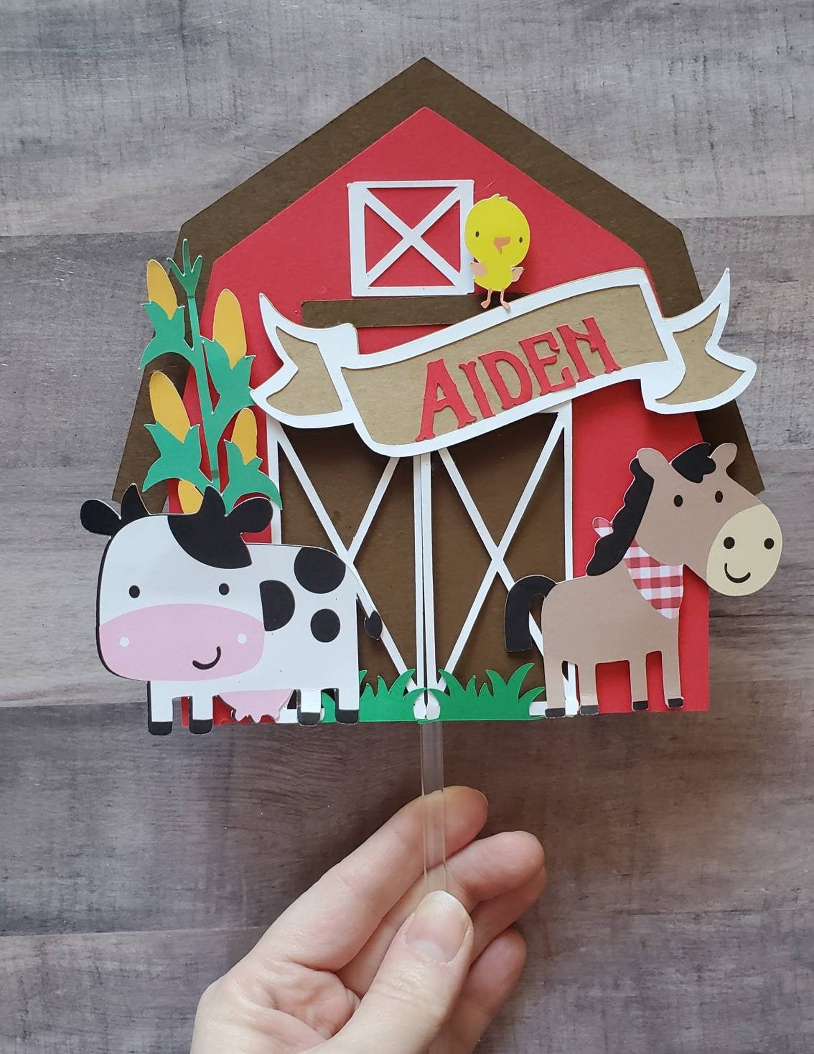Farm Birthday Cake Topper! - Etsy