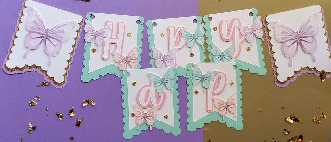 Custom Butterfly Cake Topper/ Pastel Party - Etsy