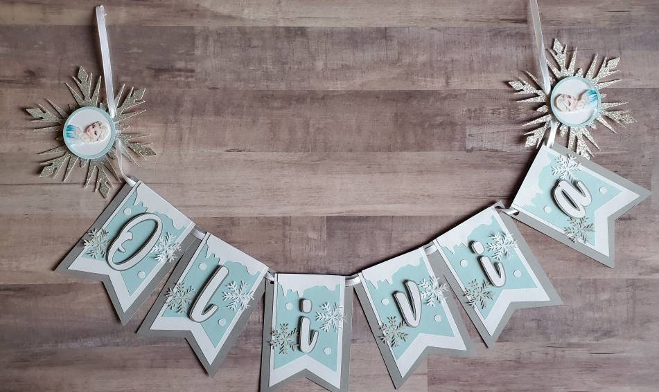 Custom Frozen Party Banner/ Name - Etsy
