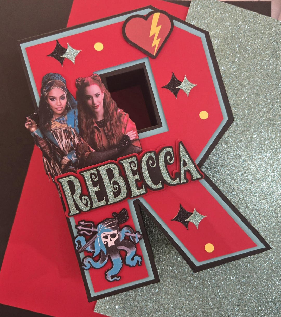 Descendants Themed 3D Paper Letter - Etsy