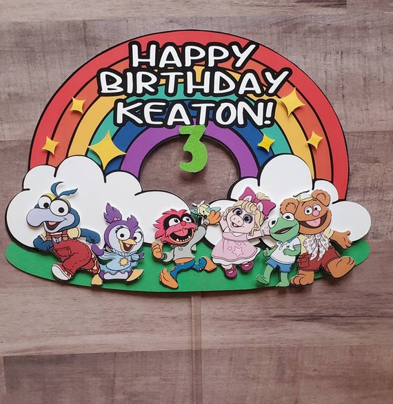 Muppet Babies Cake Topper/kermit/miss Piggy - Etsy