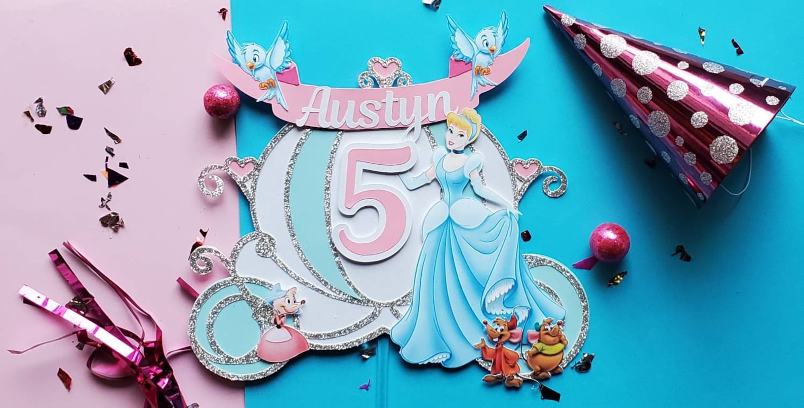 Cinderella Cake Topper - Etsy