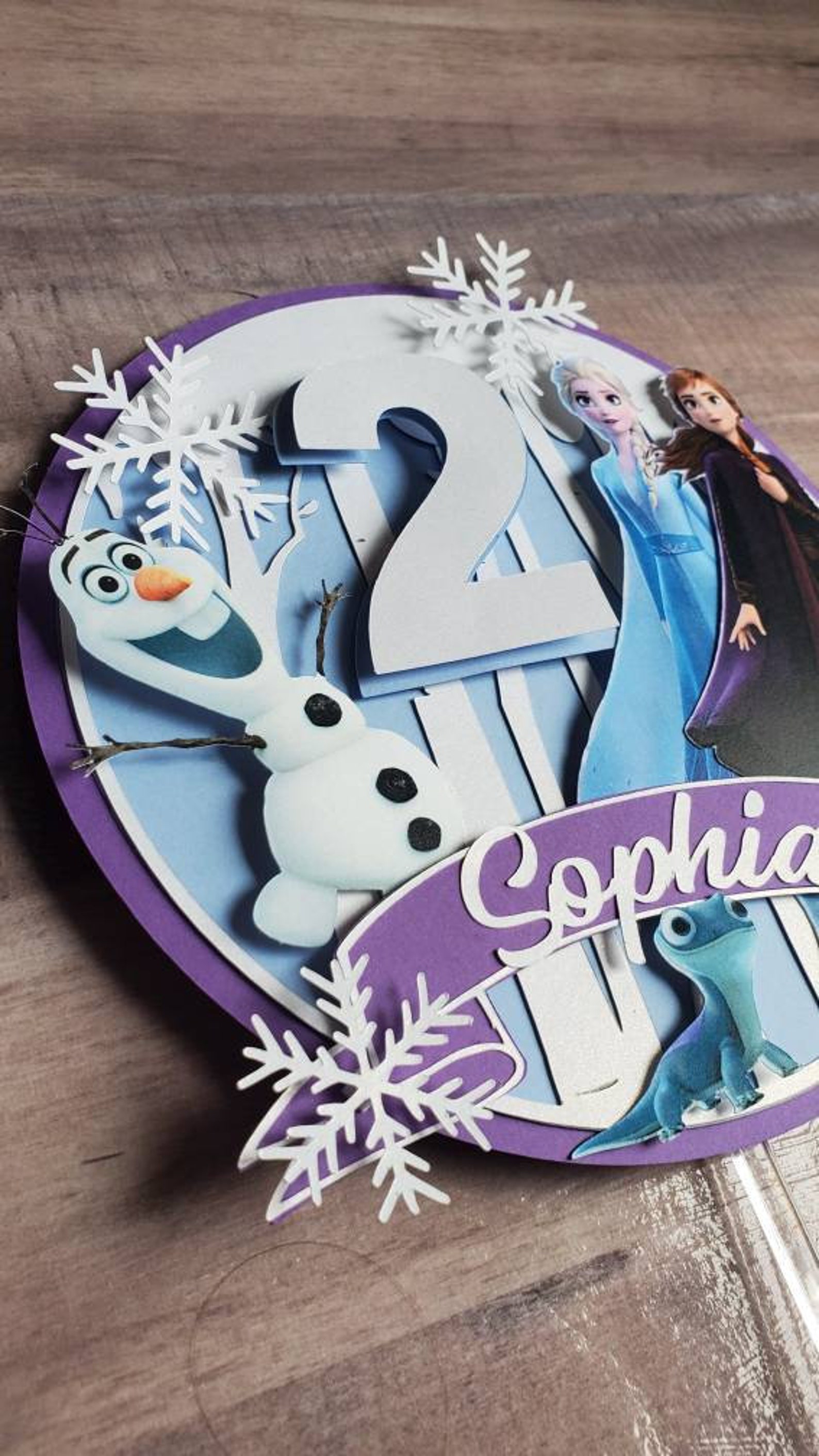 Frozen 2 Themed Cake Topper - Etsy
