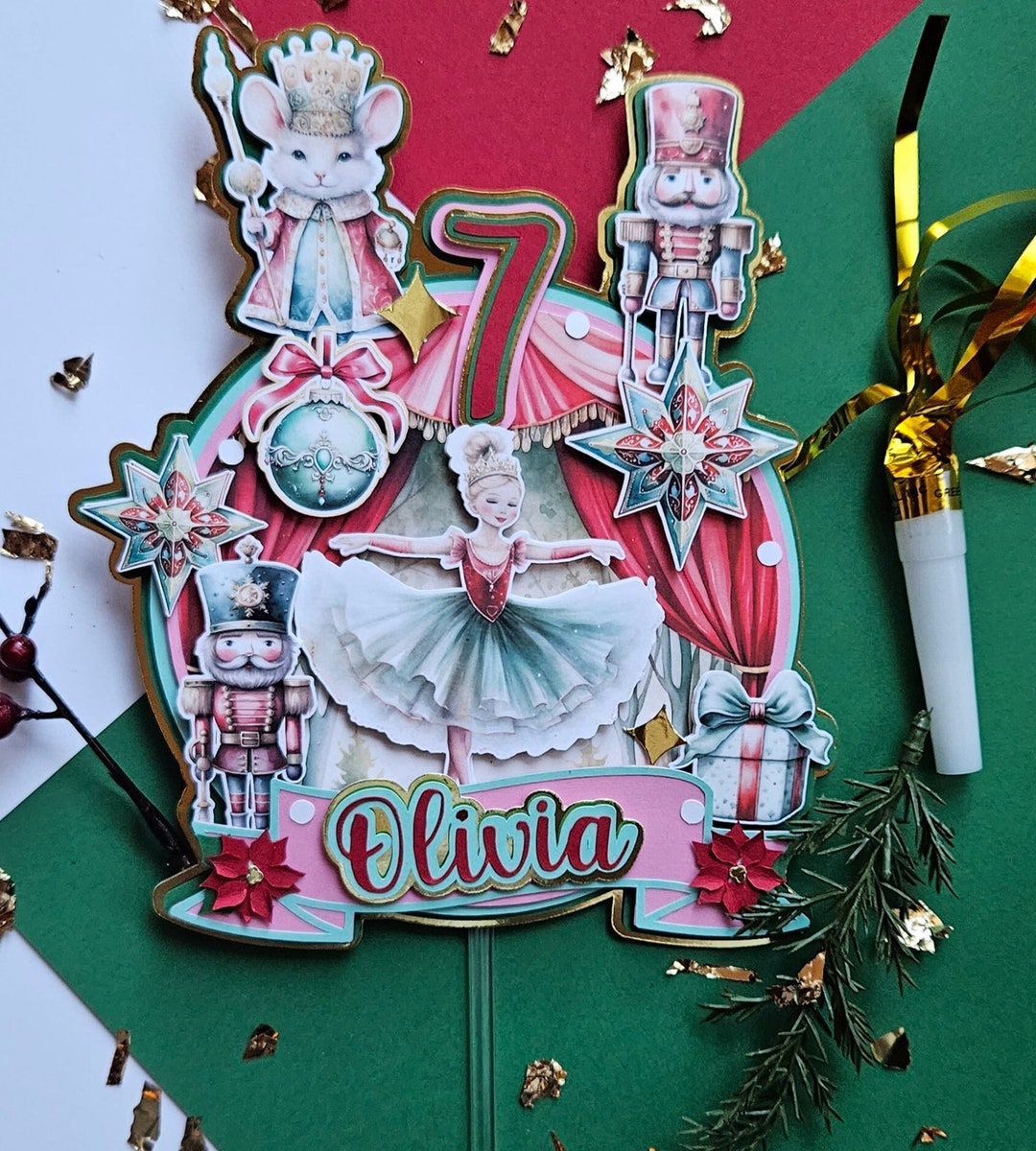 Nutcracker Ballet Cake Topper - Etsy