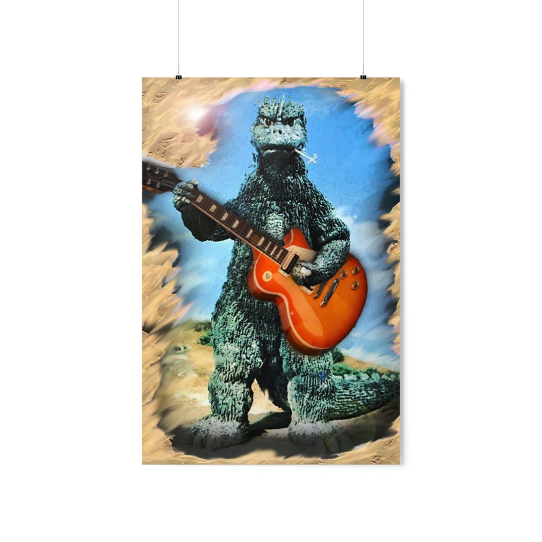 Godzilla Monsters of Rock Premium Matte 24x36 Poster - Etsy
