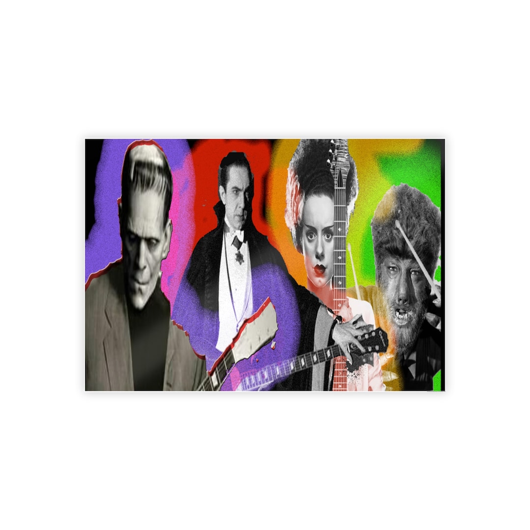The Fab 4 Monsters Posters - Etsy