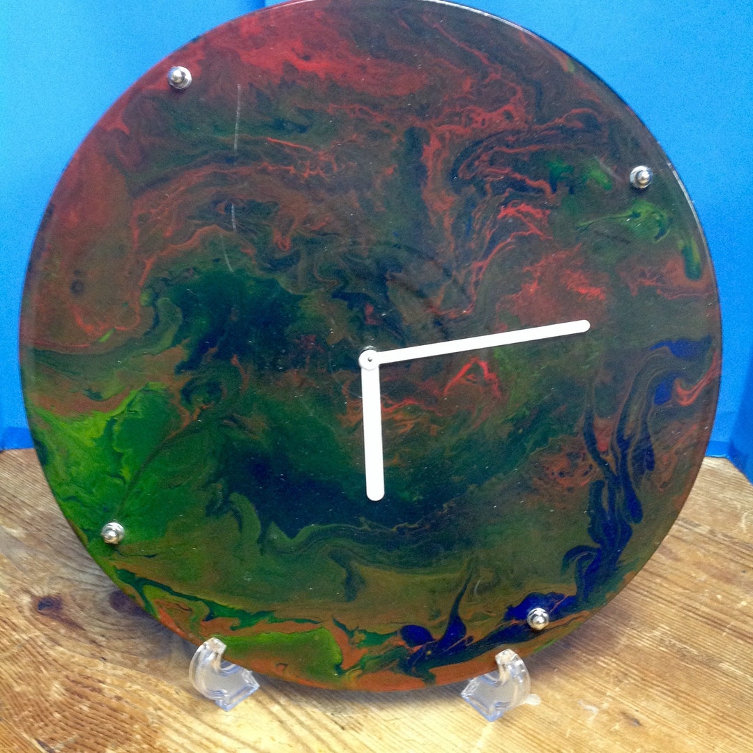 Multi Color Polyurethane Finish Record Clock - Etsy