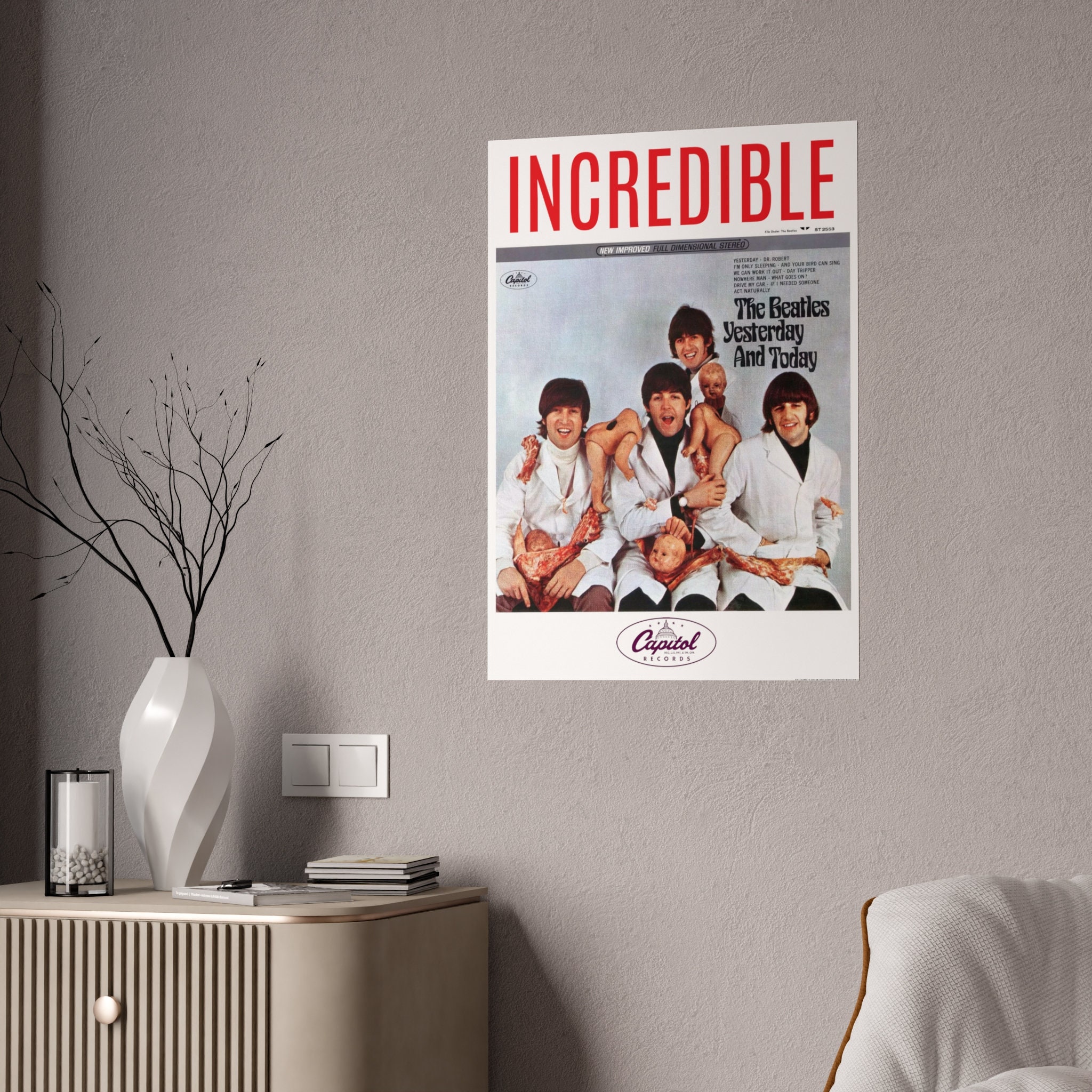 The Beatles Butcher Block Album Cover Poster - Etsy