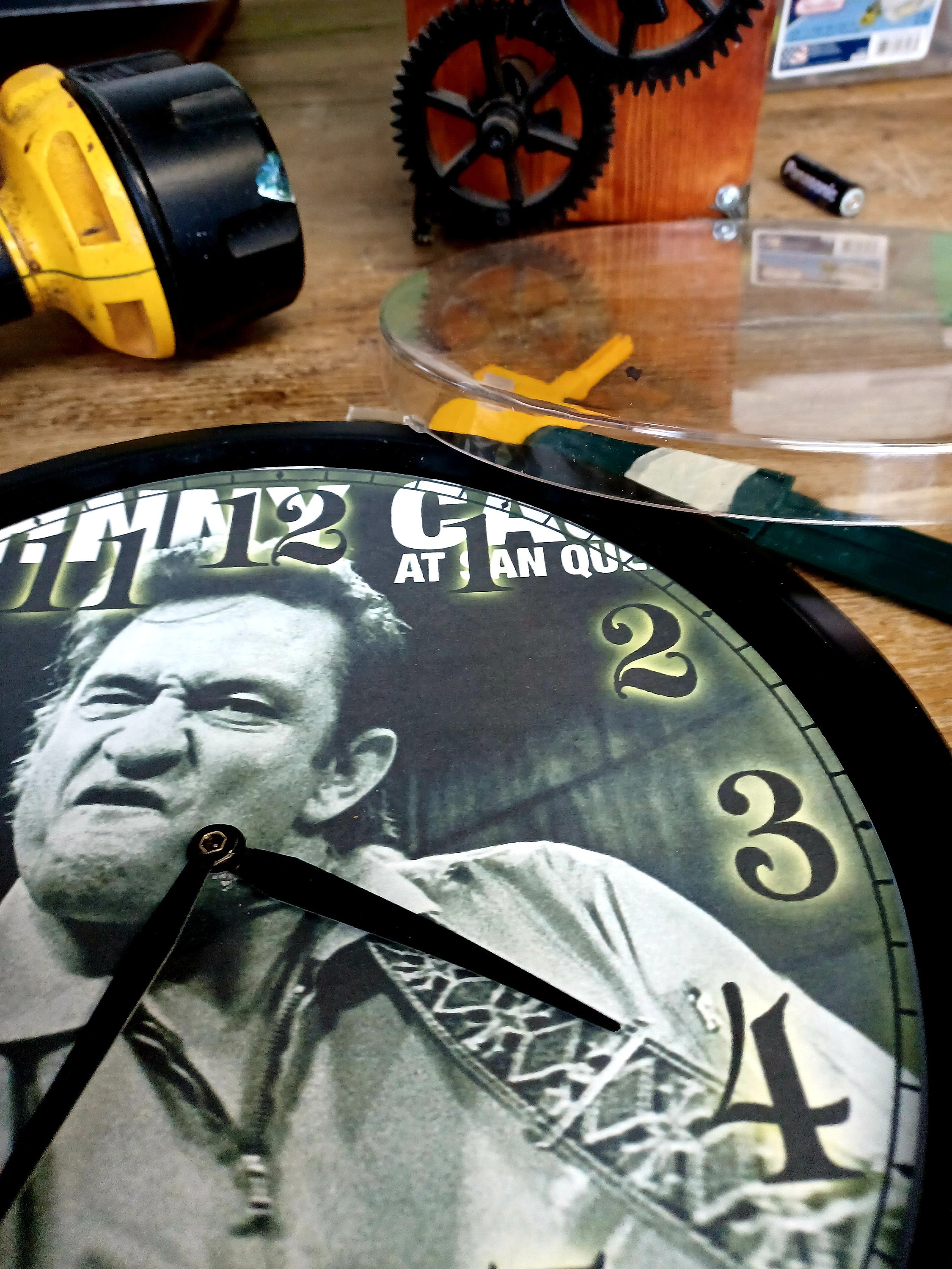 Johnny Cash Live at San Quentin Album Country Clock - Etsy