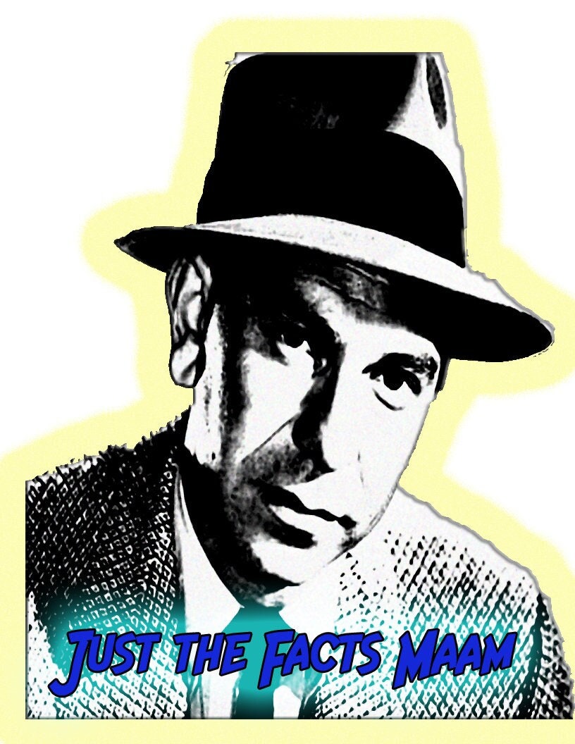 Dragnet Just the Facts Ma'am T-shirt - Etsy