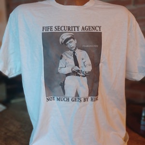 Andy Griffith Barney Fife Fife Security Agency T-shirt - Etsy