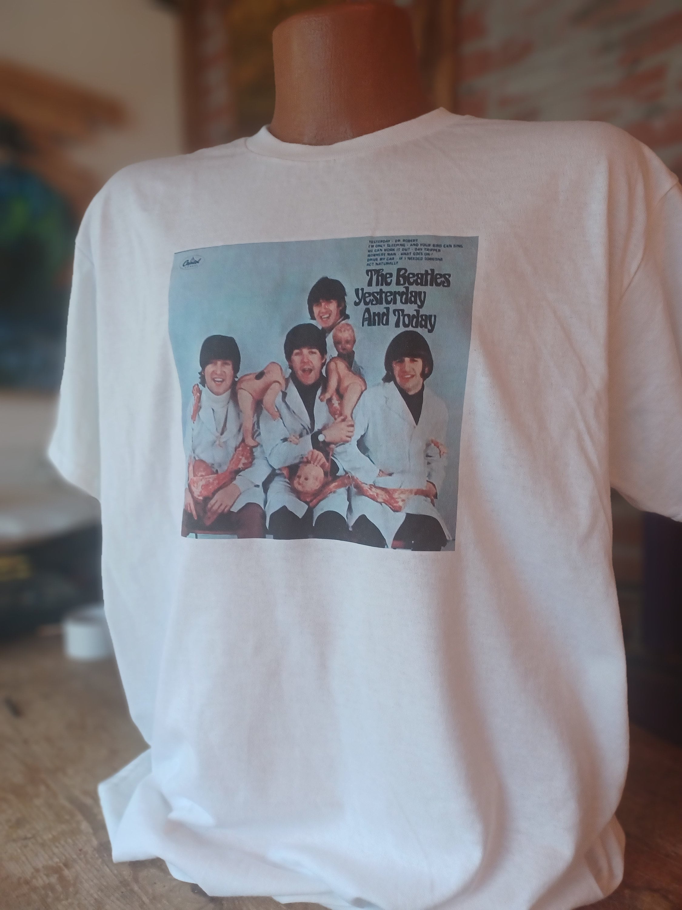 The Beatles Butcher Block T-shirt - Etsy