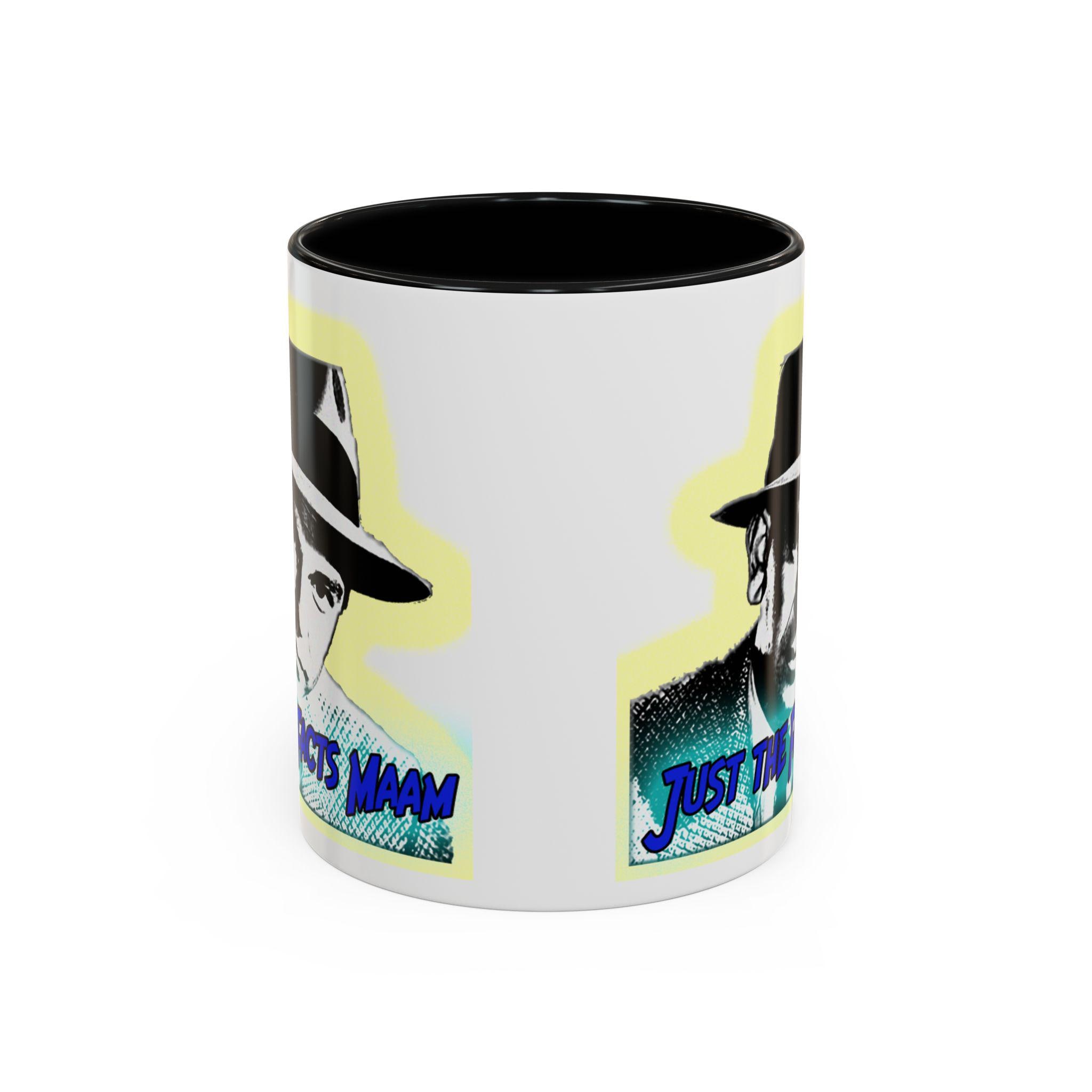 DRAGNET Joe Friday Just the Facts Accent Coffee Mug, 11oz - Etsy