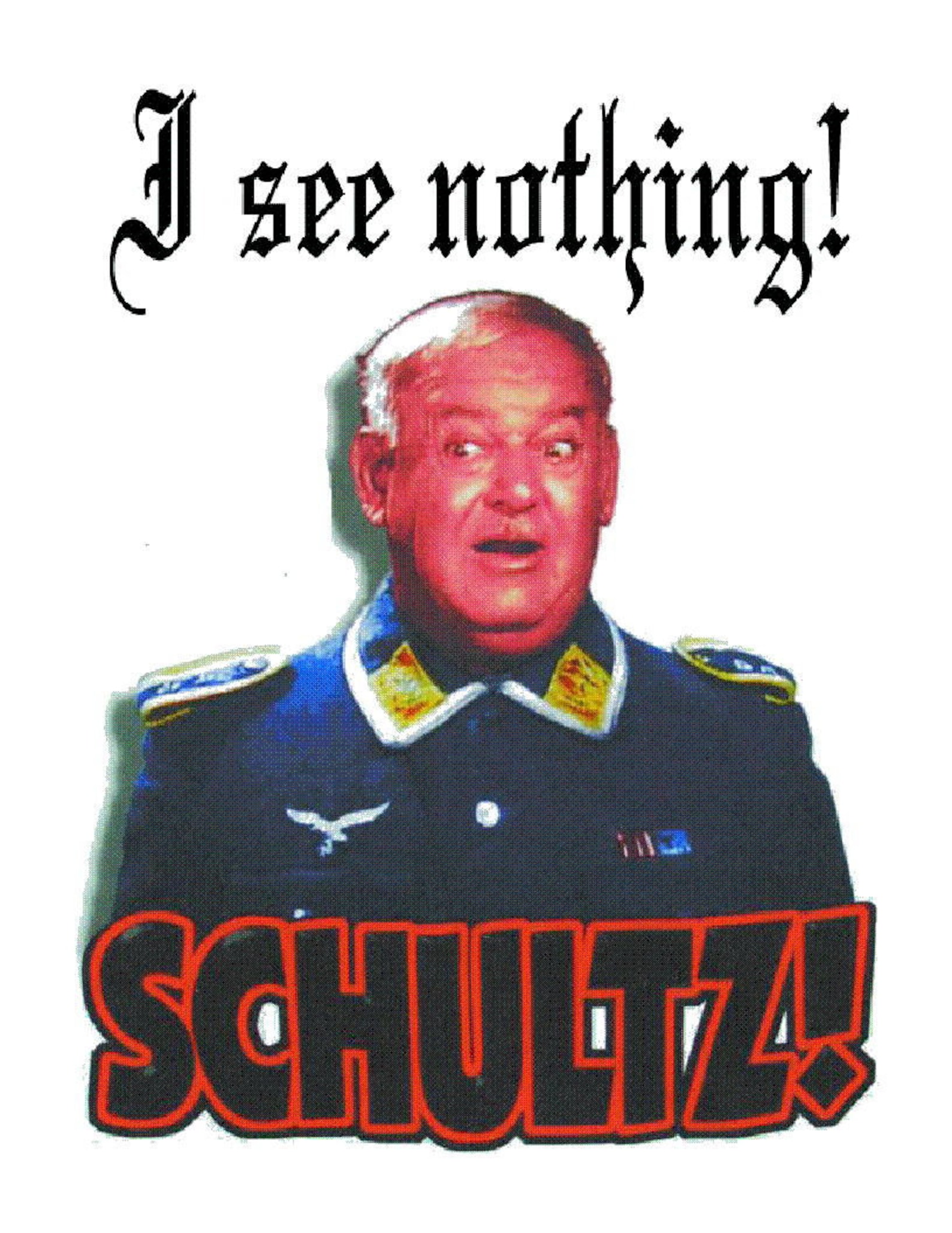 Hogans Heroes Sgt. Schultz I See Nothing T-shirt - Etsy