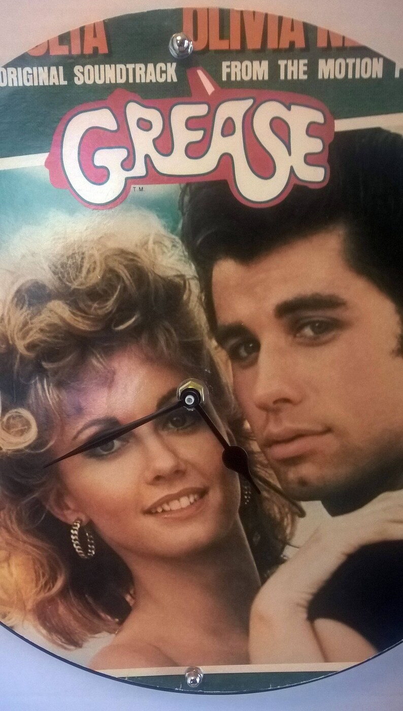 Grease Soundtrack Front Cover Album Rock Clock - Etsy