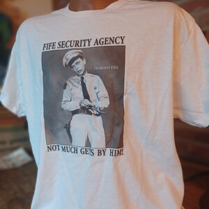 Andy Griffith Barney Fife Fife Security Agency T-shirt - Etsy