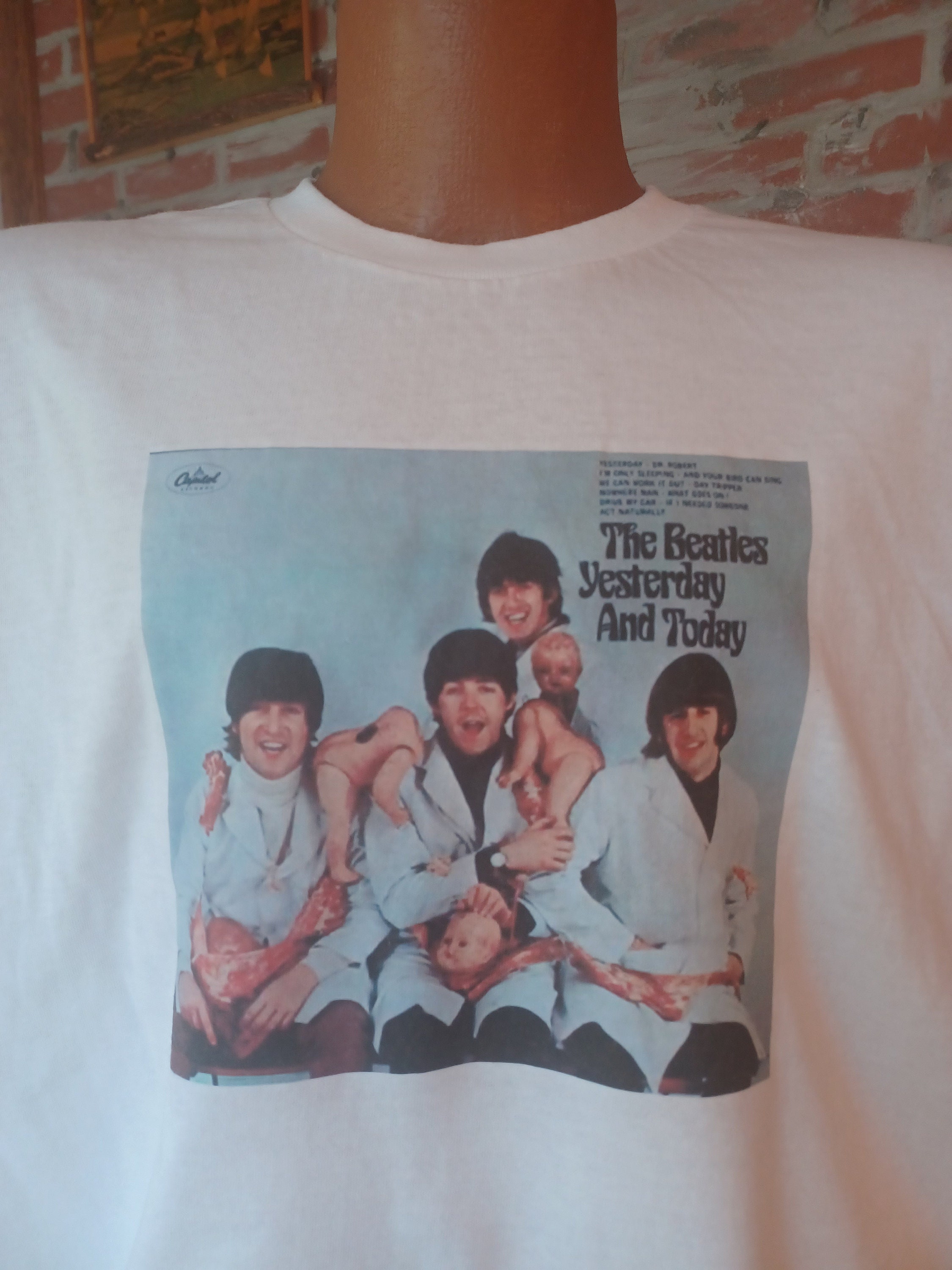 The Beatles Butcher Block T-shirt - Etsy