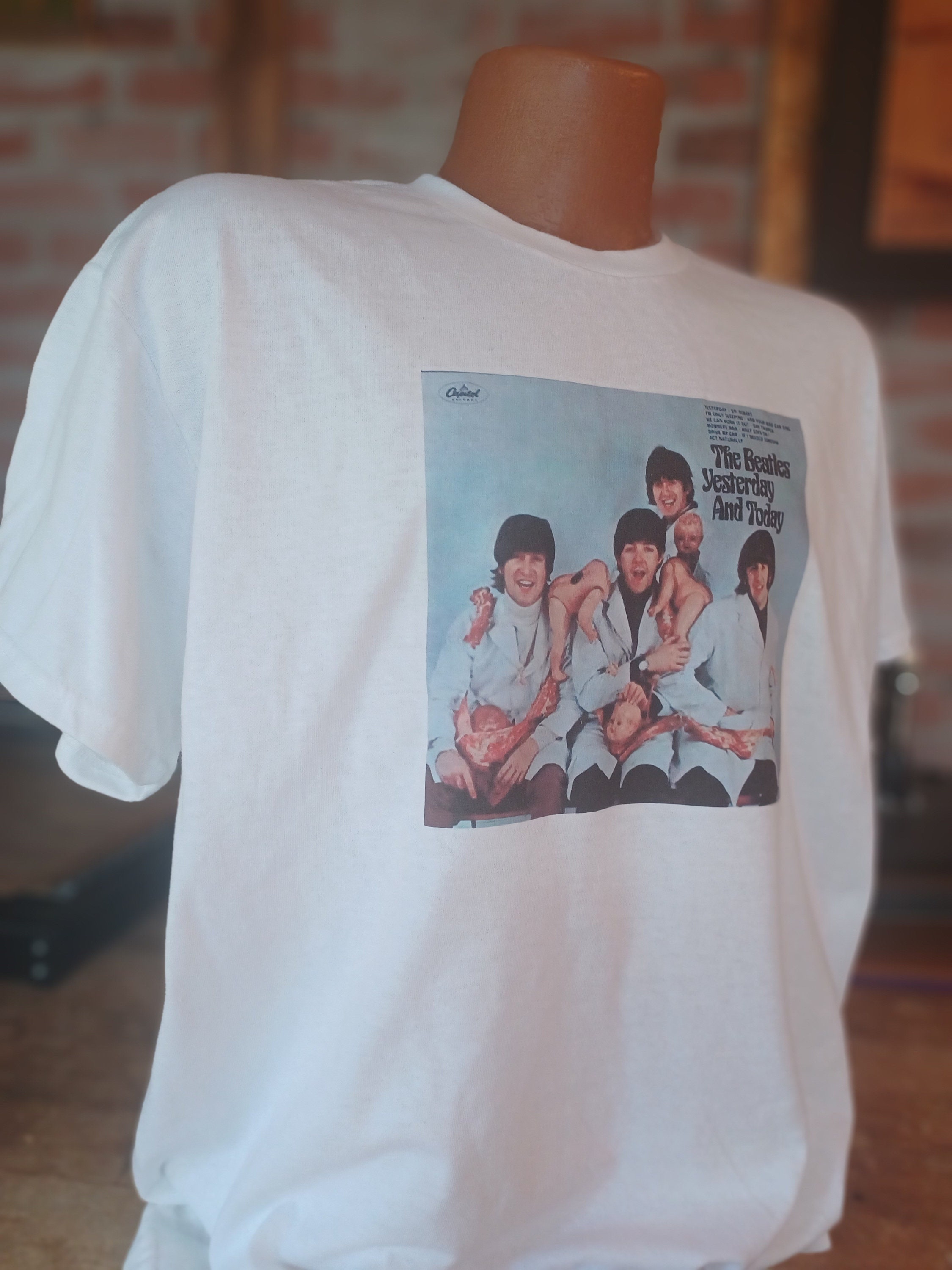 The Beatles Butcher Block T-shirt - Etsy
