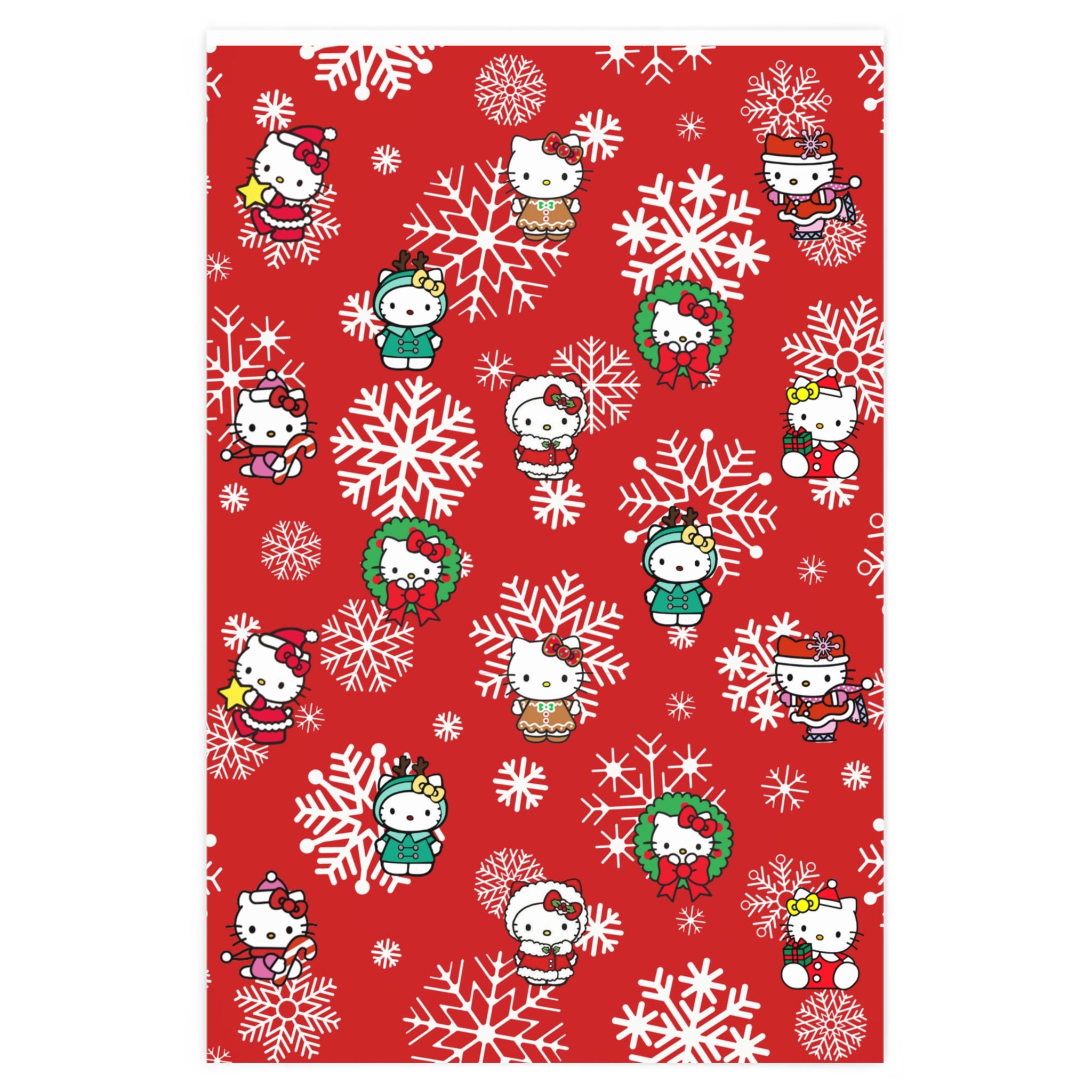 Hello Kitty Wrapping Paper, Holiday Gift Wrap, Christmas Gifts, Sanrio ...