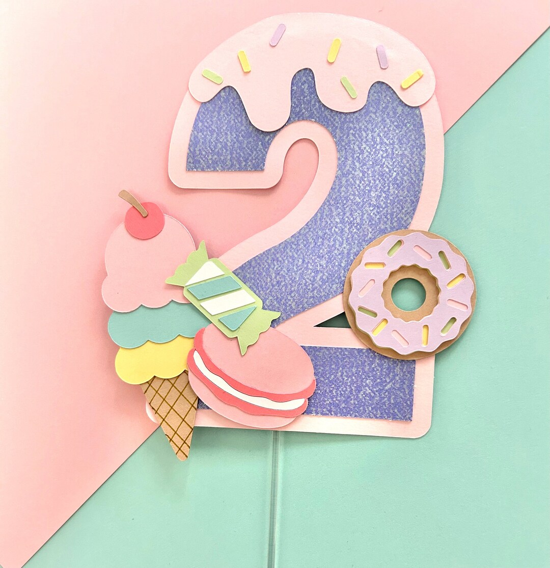 Two Sweet Cake Topper, Two Sweet Cake Topper, Sweet Treats Cake Topper ...