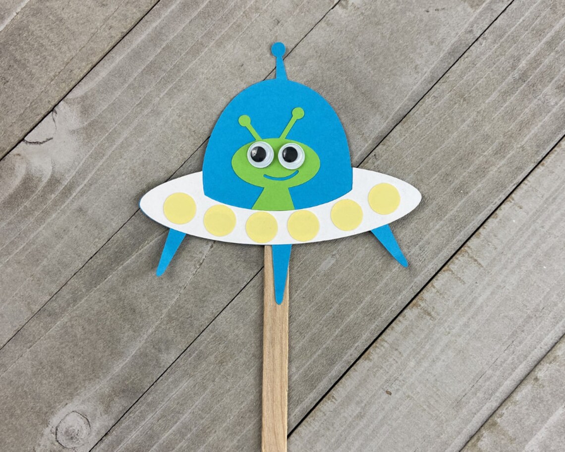 Flying Saucer Craft Kit Kids Craft Kit Paper Crafts - Etsy